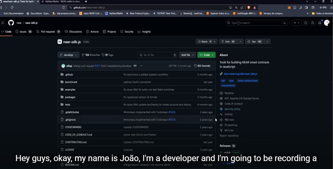 Desenvolvimento de Smart Contracts na Near Blockchain - Learn NEAR Club